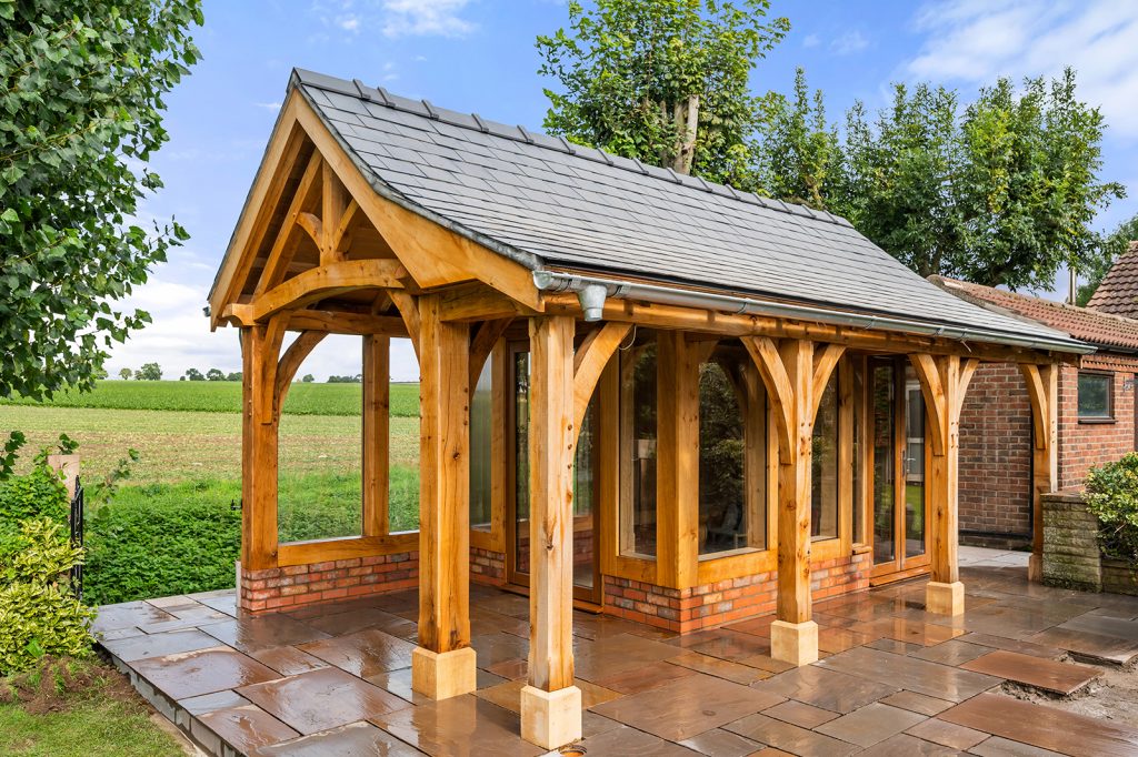 Horncastle Porch & Summer house - Top Barn Timber Frames